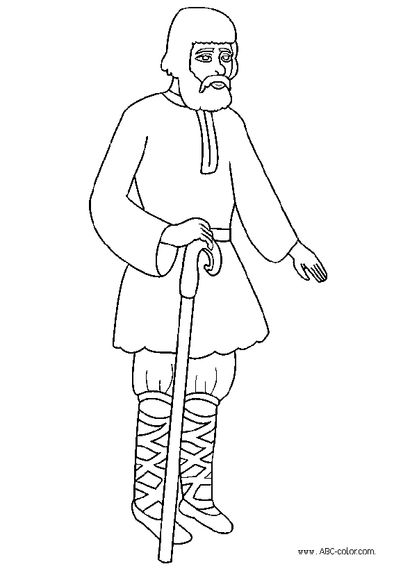 раскраски дедушка